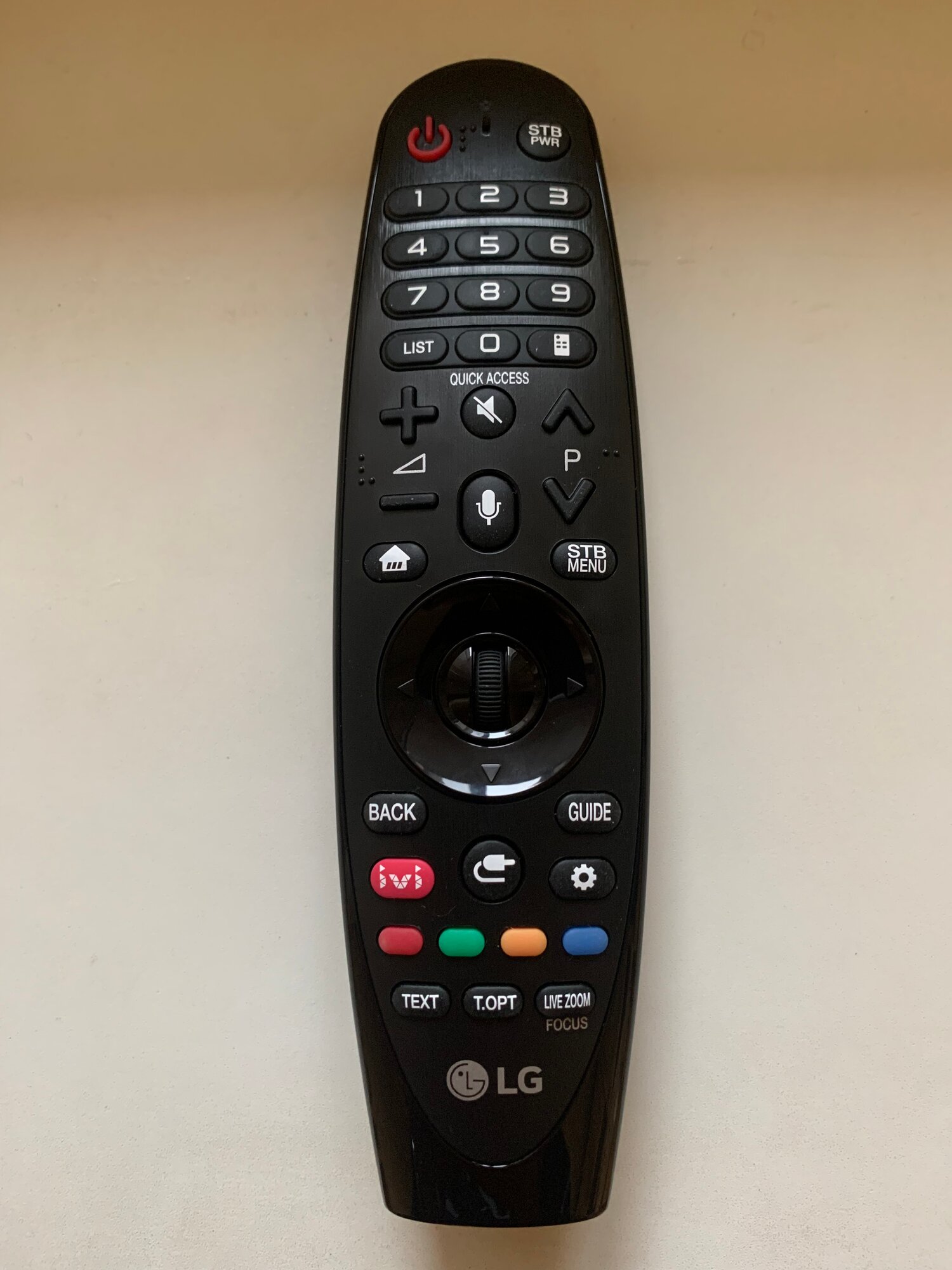 Пульт LG AKB75375526AN-MR18BA, для телевизоров LG, оригинальный, черный/серый