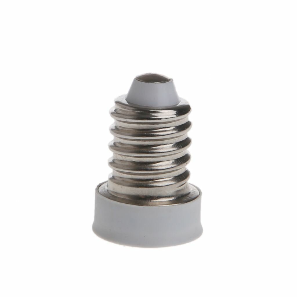 (1 штука) патрон для преобразования лампы e14 в e12-серебристый