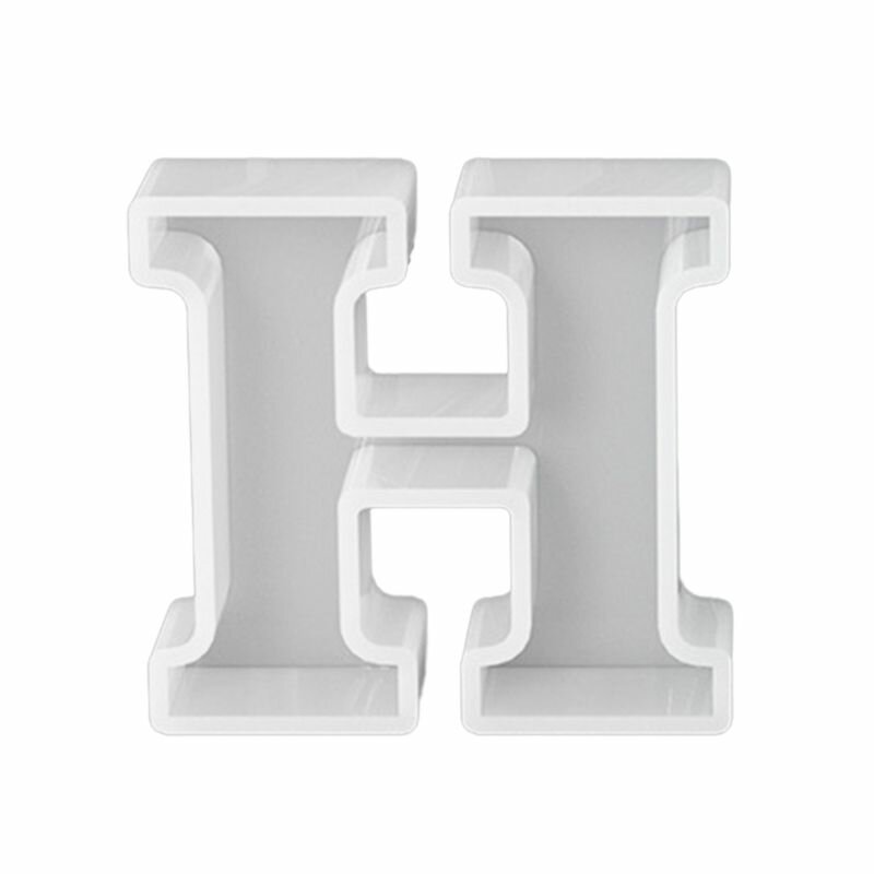 (1шт) Силиконовая форма с английскими буквами-H