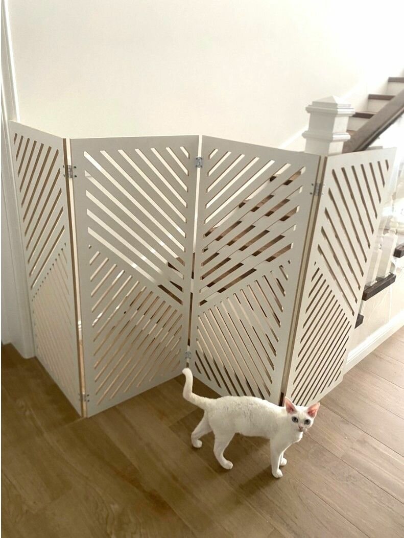 Ограждение для животных. Барьер для собаки . Модель Геометрия. 98 см высота 200 см ширина