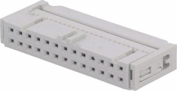 Вилка AMPHENOL 71600-026LF IDC "мама" PIN 26 с зажимом шлейфа IDC на шлейф 1,27мм 1шт