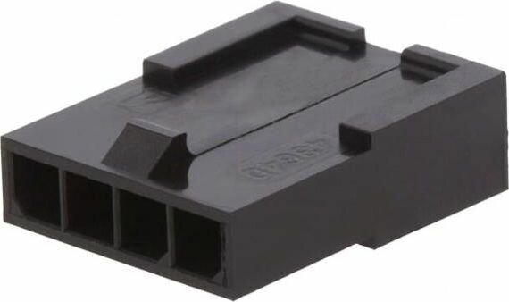 Разъем MOLEX 436400401 Вилка провод-провод "папа" micro-Fit 3.0 3мм PIN: 4 на провод 1шт