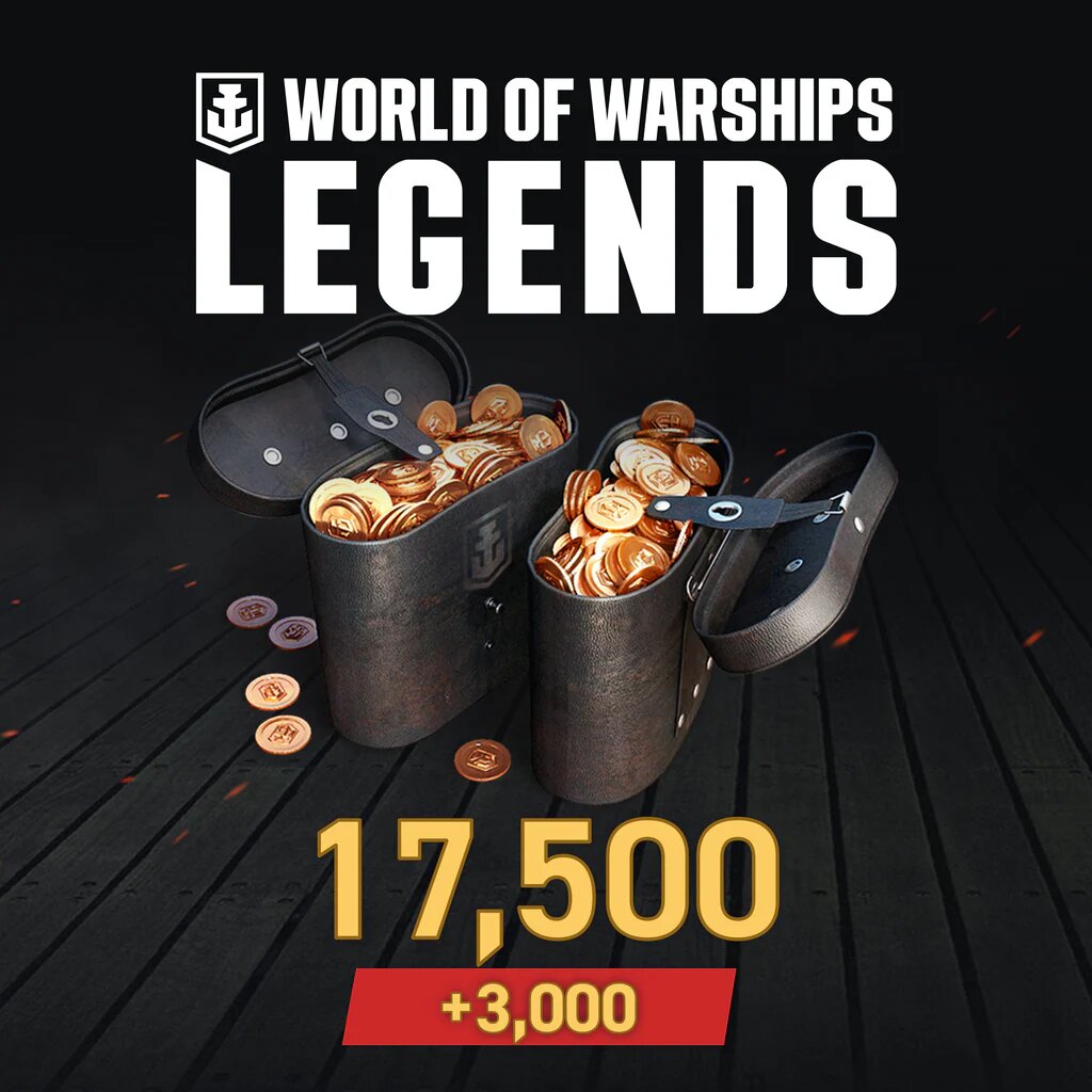 Виртуальная валюта World of Warships: Legends - PS5® 20500 дублонов, для PlayStation, Турция