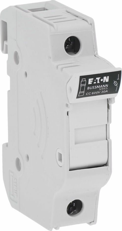 Держатель BUSSMANN CHCC1DU Модульный держатель-разъединитель 1P 30A 600V 10X38 класс CC на DIN рейку 1шт