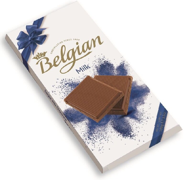 Шоколад THE BELGIAN молочный /картон/ 100г