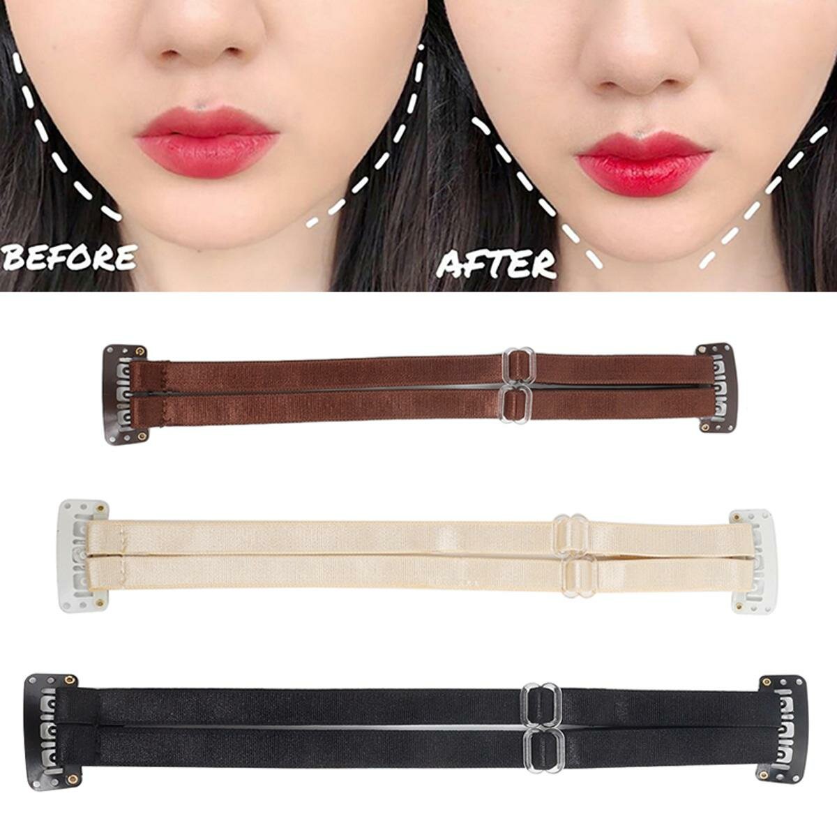 Невидимая полоска для подтяжки лица, шпилька против морщин, регулируемая резинка для похудения лица, ленты для подтяжки лица и глаз, инструменты для красоты