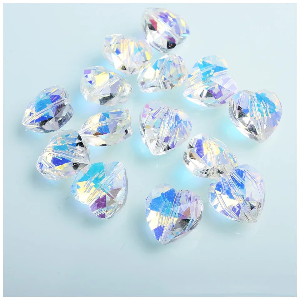 YoZuSmily хрустальные бусины сердце 10/14 мм 10mm (5PCS), 6
