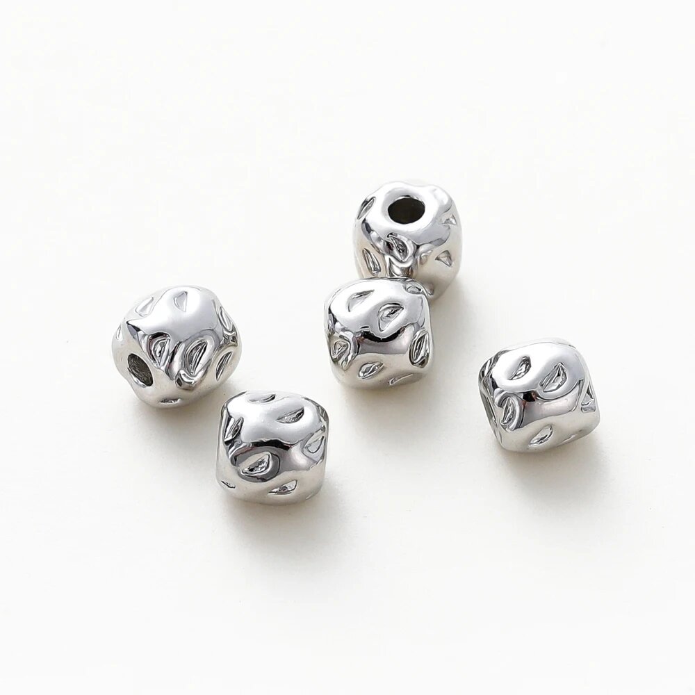 Позолоченные латунные бусины клубника St.kunkka 10 шт. Platinum