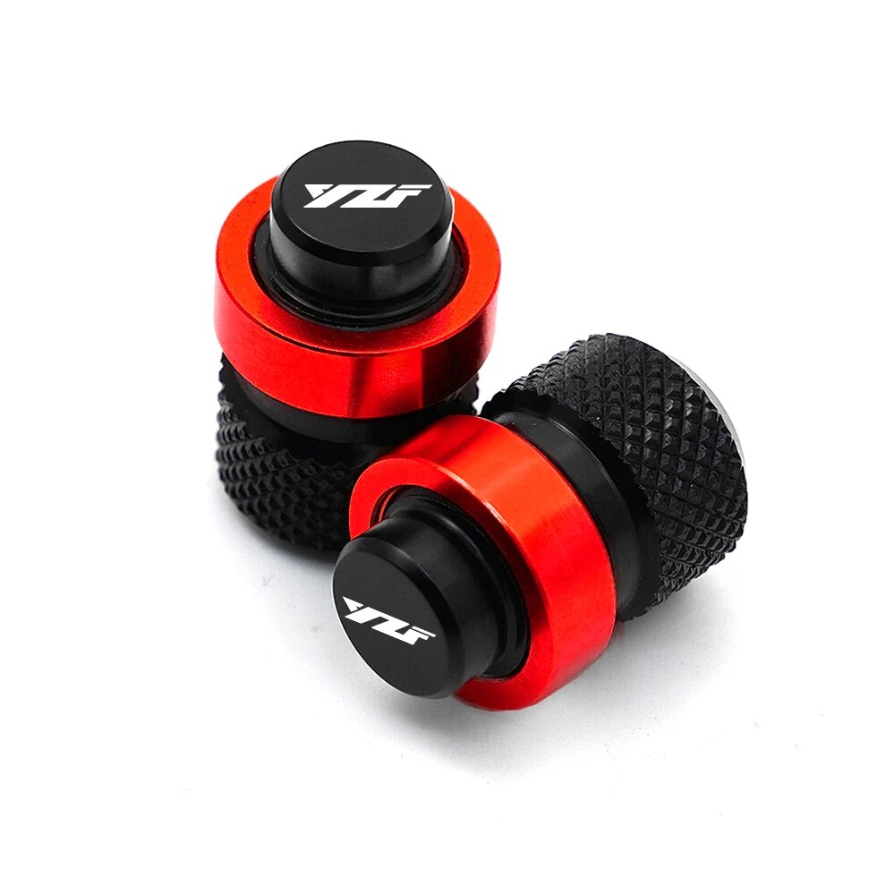 Для YAMAHA YZF R1 R3 R6 R25 R125 R7 R1M YZFR6 YZFR1 YZFR3 Мотоцикл Стержень шины с ЧПУ Воздушная крышка Герметичная крышка Колпачки клапанов шин