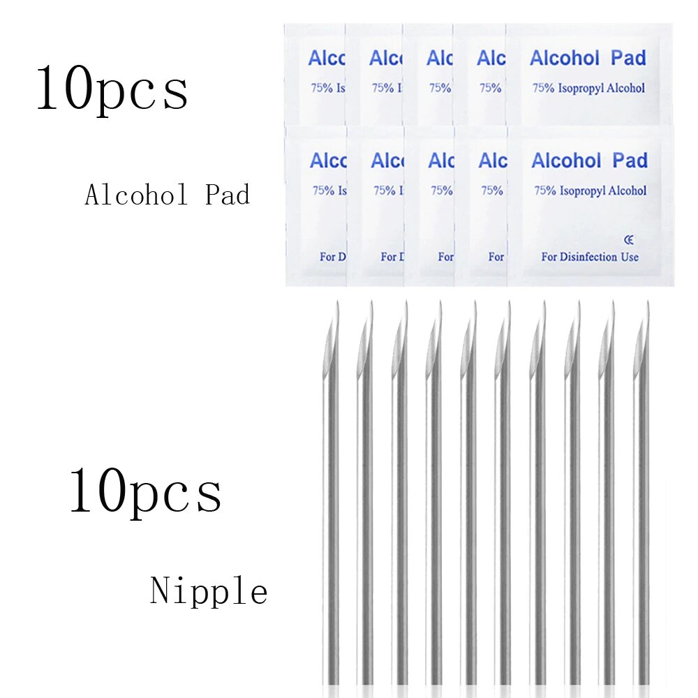 Иглы для пирсинга 20 шт. 1.8mm(13G)