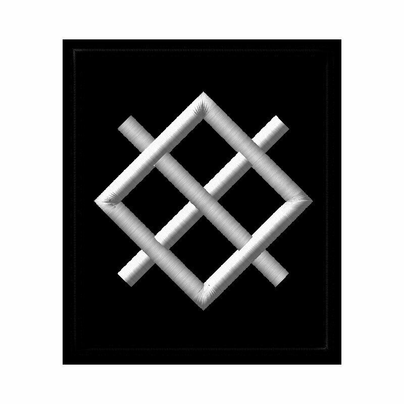 Шеврон нарукавный "группировка север". С липучкой. Размер 85x100 мм по вышивке.