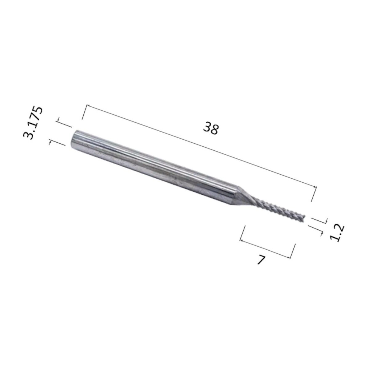 Фреза DJTOL AST3.1.207 рашпильная кукуруза (по дереву, композиту (АКП), пластику)