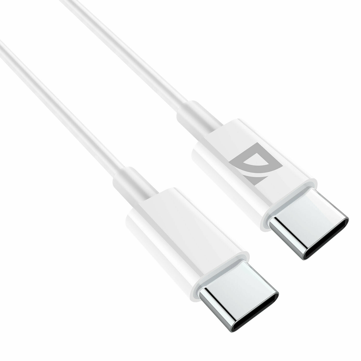 Упаковка 8 шт. Кабель USB Type-C-Type-C, 30 Вт, белый, 2 м, DEFENDER F182, 87537