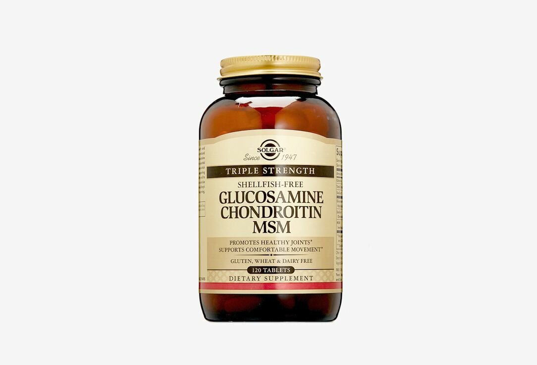 БАД для здоровья суставов SOLGAR Glucosamine, Chondroitin, MSM Complex в таблетках