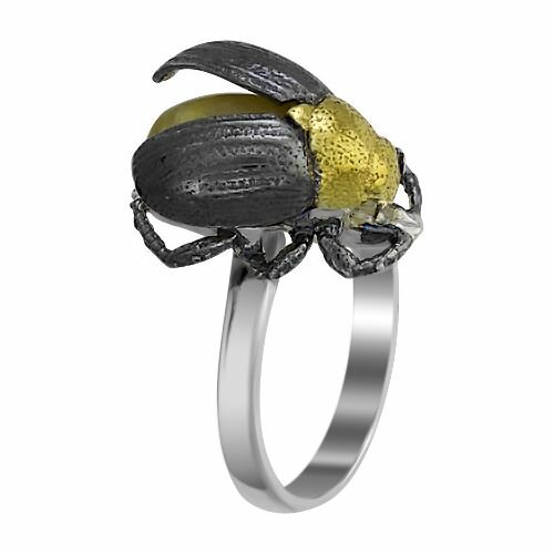 Кольцо, серебро, 925 проба