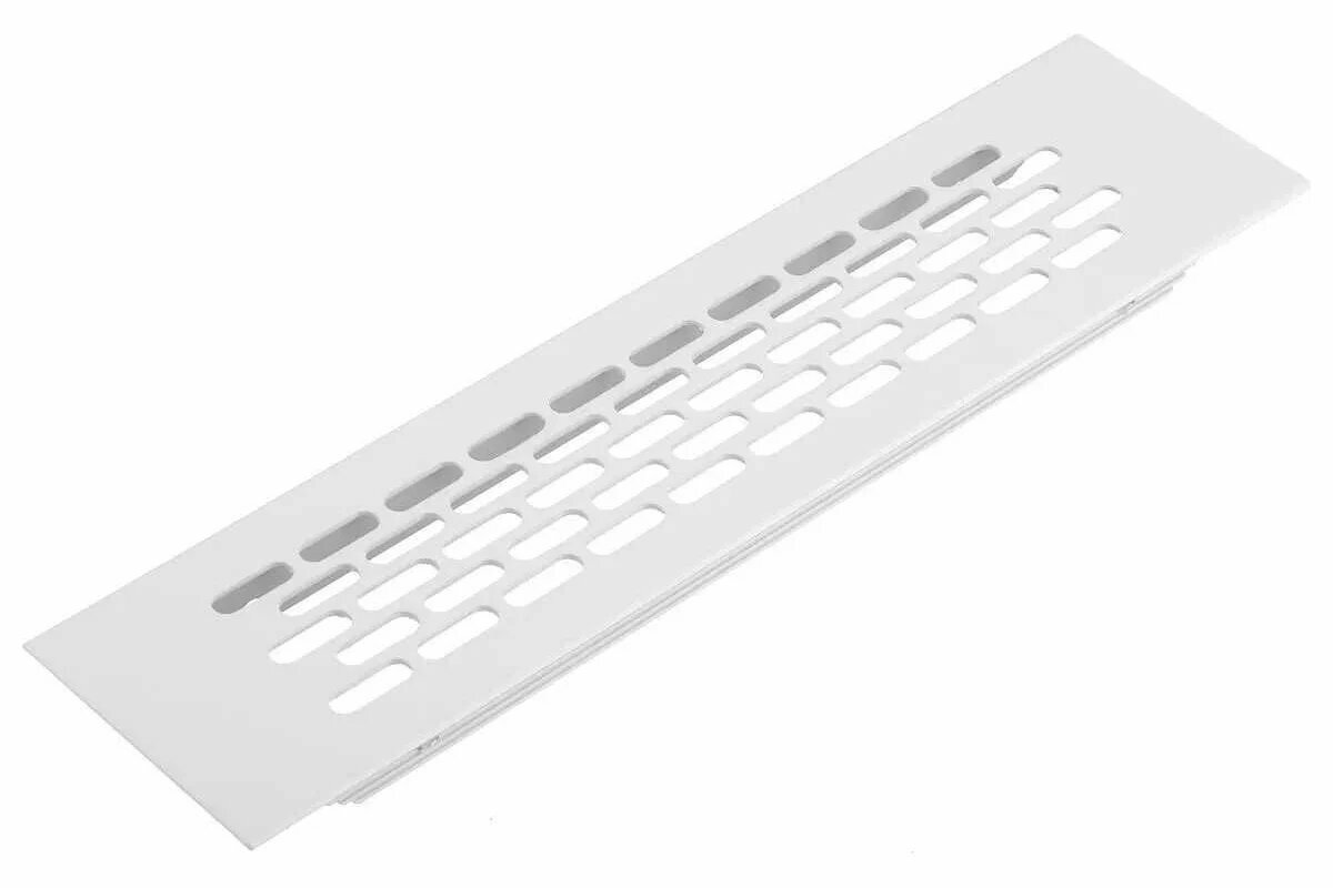 Решетка вентиляционная GTV белая алюминиевая прямоугольная 245×60 мм высота 60 мм