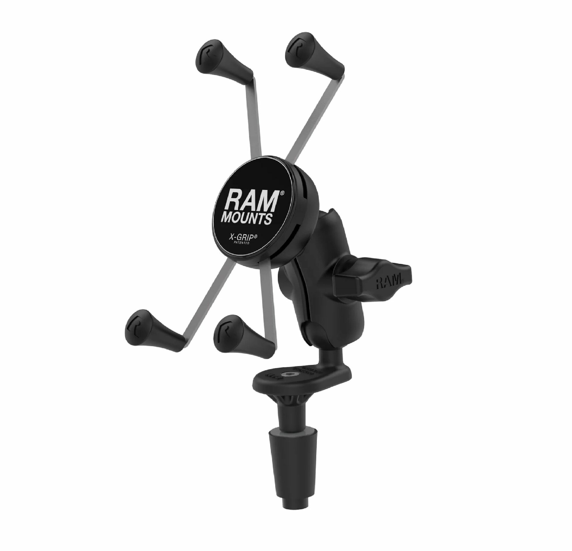 RAM-B-176-A-UN10U мото конусное крепление RAM в центральную трубку руля с клипонами, муфта 60 мм