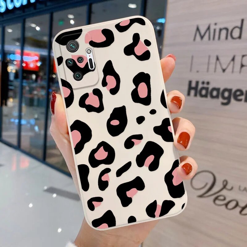 Чехол с леопардовым принтом для Xiaomi Redmi Note 10 Pro Cover Redmi Note 8 9 11 12 Pro 9T 9C 9A Funda Poco X3 M4 Pro F3 Mi 13T Pro Shell 03-K323, For Redmi Note 8 Pro