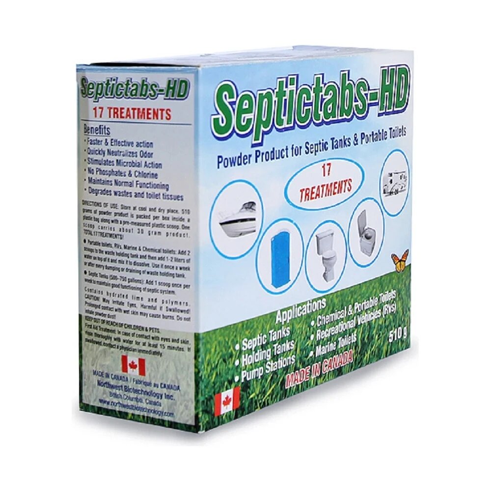 Средство для выгребных ям и баков для отходов SEPTICTABS-HD 510 г ООО Санитек П0000013673