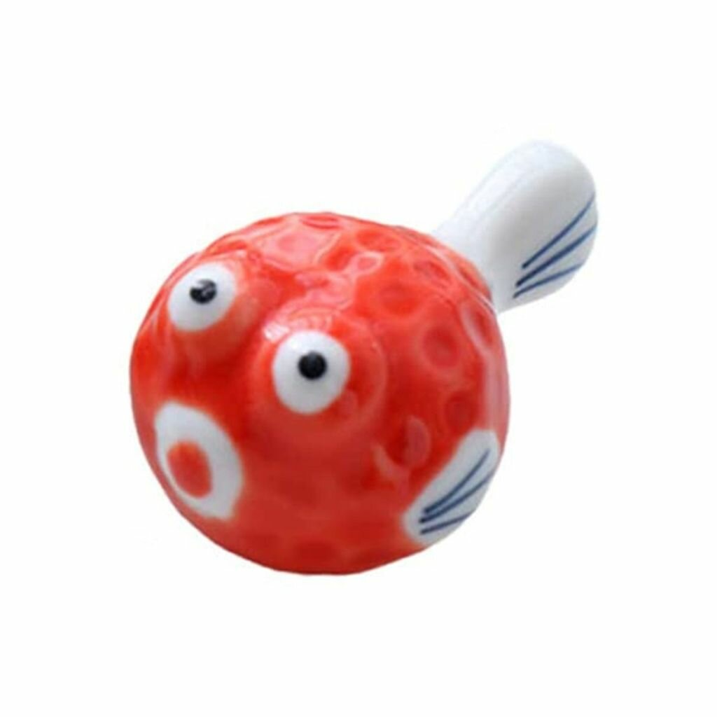 Керамические подставки для палочек в виде рыбы-фугу