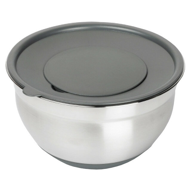 Миска ATTRIBUTE Grate It 3л 22см с крышкой 3 терки нерж. сталь, пластик