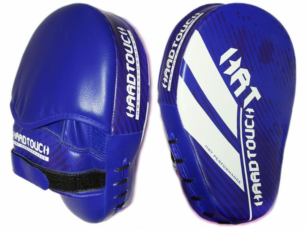 Лапа боксёрская изогнутая HARD TOUCH. Цвет: синий. 00791