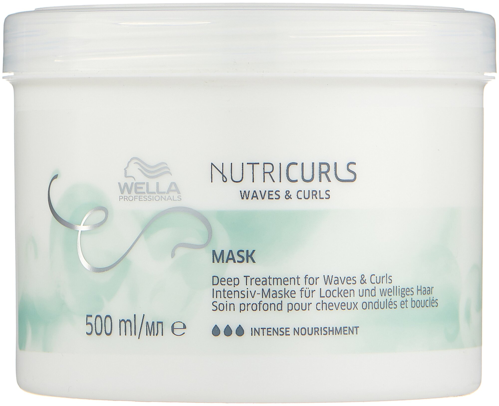Wella Professionals NUTRICURLS Питательная маска для вьющихся и кудрявых волос, 500 г, 500 мл