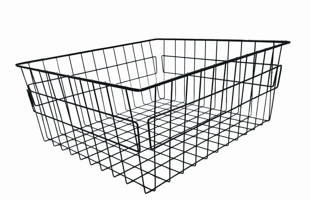 Корзина выдвижная 60IV (555х485х200), в модуль 600 мм, антрацит (серый), без направляющих