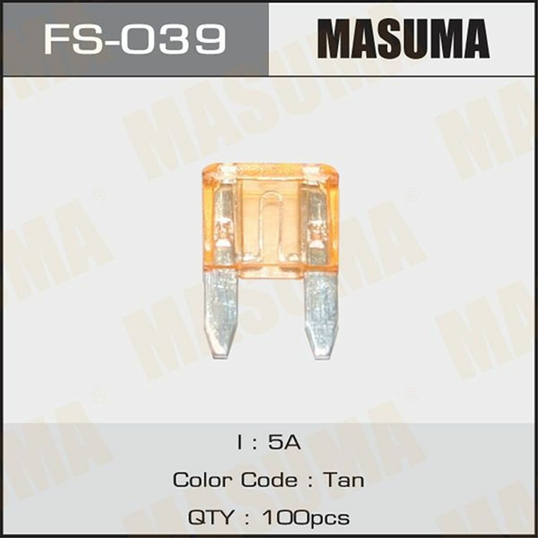 Предохранитель плавкий Masuma флажковый мини 5A FS-039 1шт.