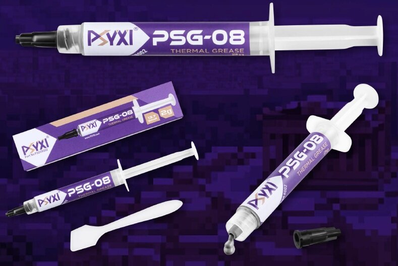 Паста теплопроводная Generic Thermal Grease PSG-08 2g 13.7 W/mK + шпатель