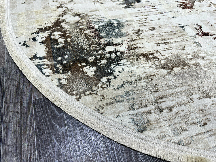 Ковер, Овал, Бежевый, Коричневый, Серый, Современный, на пол, в гостиную, спальню, в ассортименте (80 см. на 150 см.)