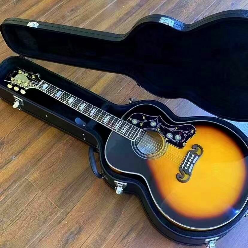 Акустическая гитара gibson sj200 6-струнная, корпус Красное дерево 42"