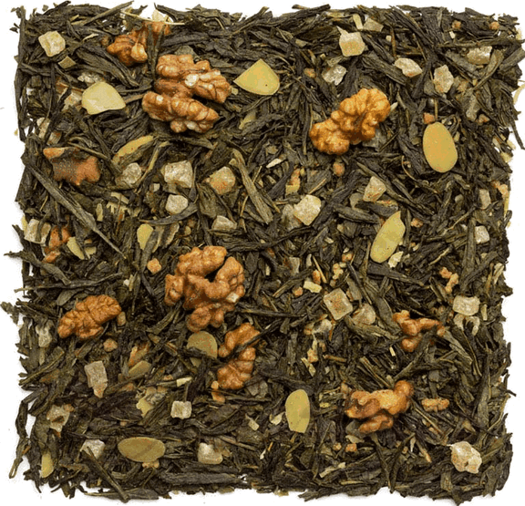 Чай зеленый ароматизированный "Грецкий Орех", с добавлением орехов и кокоса, 500 г