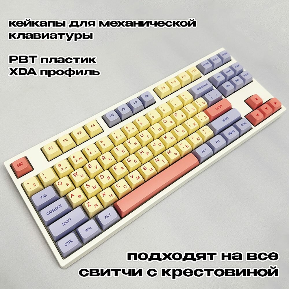 Кейкапы для механической клавиатуры PBT кастомные клавиши