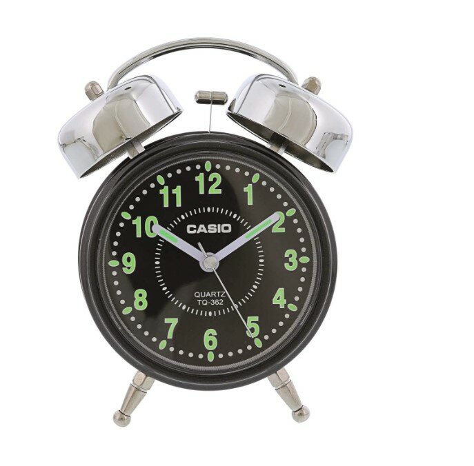 Часы наручные Casio TQ-362-1A, пластик, кварцевый механизм, будильник