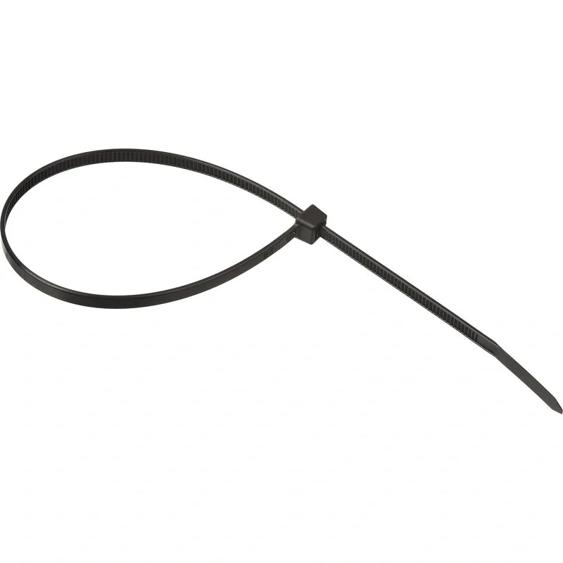 Хомут стяжка нейлоновая Topfort 5х300 (4,8х300 мм) чёрный 100 шт/уп, 2097646