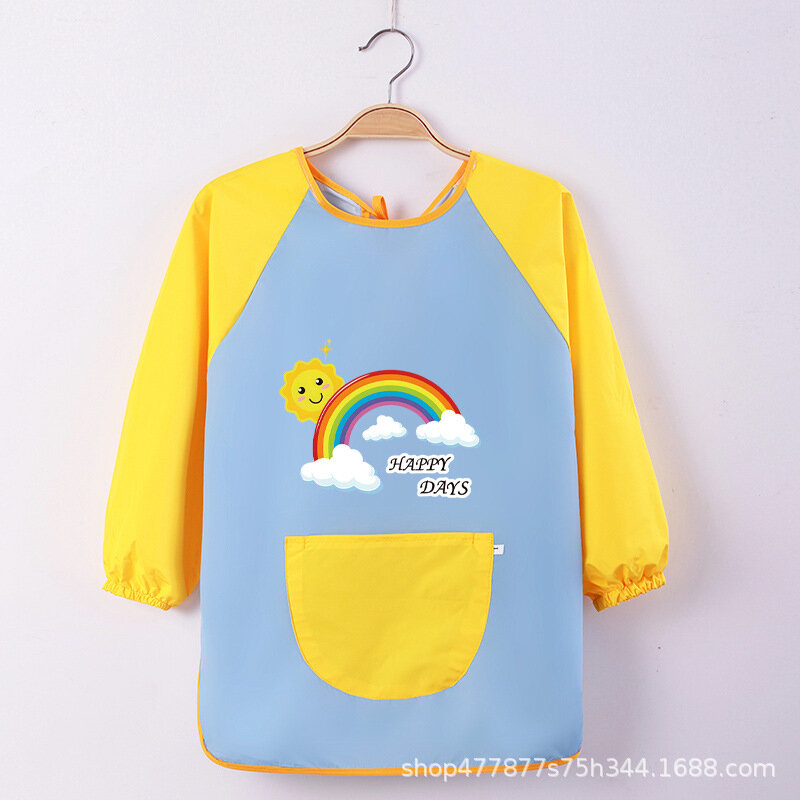 Комбинезон для рисования "Радуга", непромокаемый, размер XL, синий с желтым