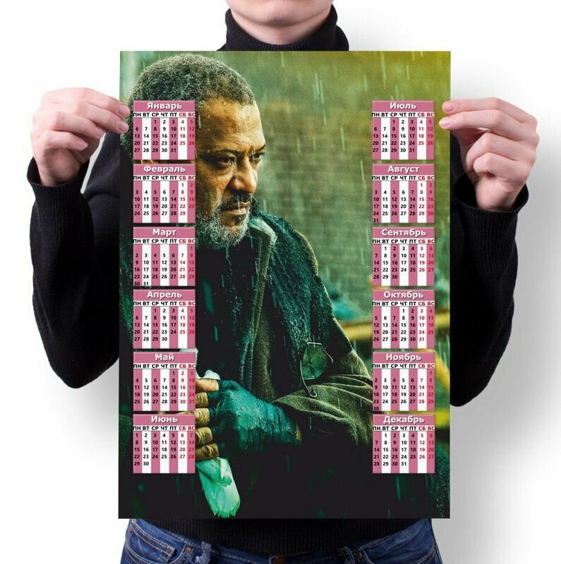 Календарь BUGRIKSHOP настенный принт А1 "Джон Уик, John Wick" - JW0005