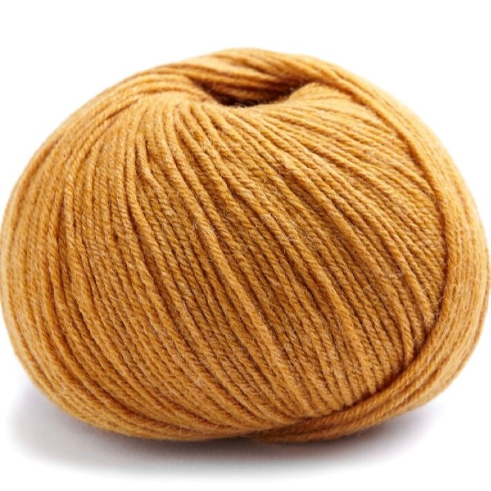 Merida /Мерида/ пряжа Lamana (50% шерсть мериноса сверхлегкая, 25% шелк, 25% полиамид), 50г/200м (08, curry (карри), желтый)