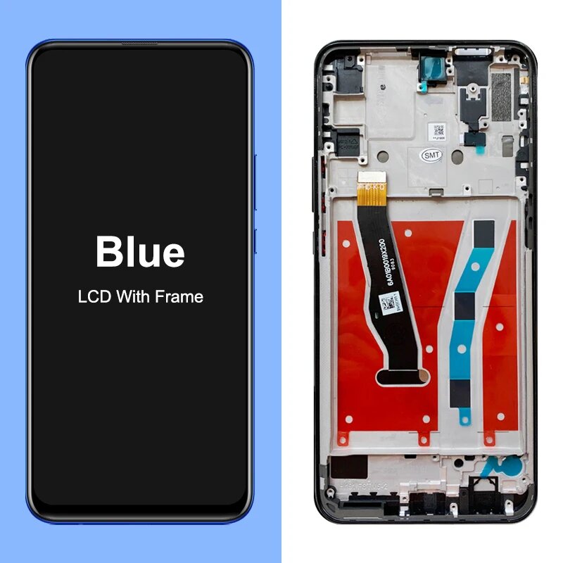 6,59-дюймовый AMOLED-дисплей для HUAWEI P Smart Z, для PSmart Z STK-LX1, сенсорный Blue With Frame