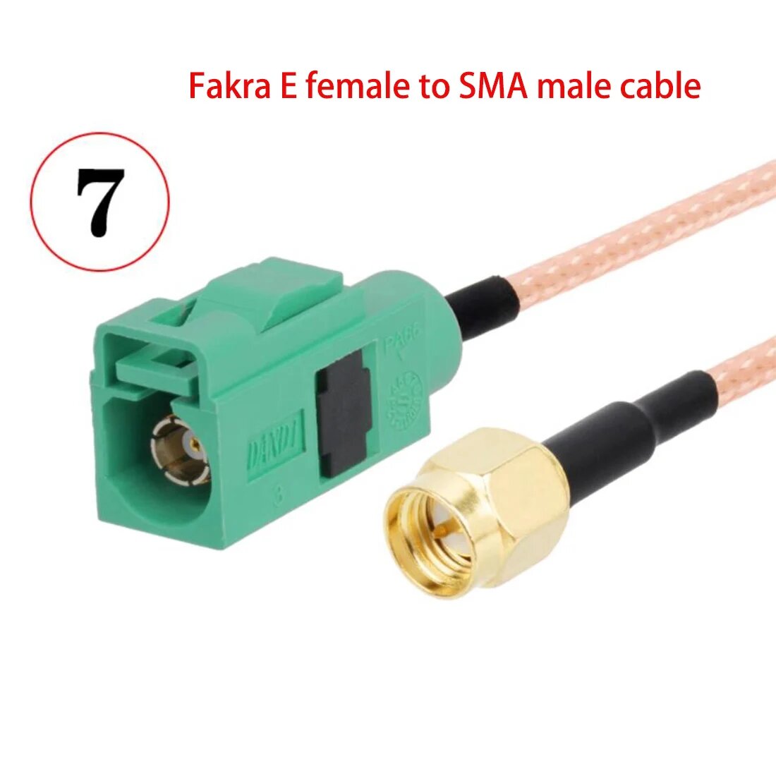 DexMRtiC SMA-Fakra кабель переходник RG316 зеленый 15/30/50/100см 30CM, Type7