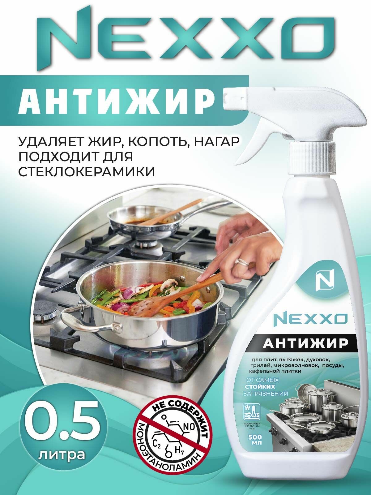 Антижир NEXXO. Средство для очистки загрязненных поверхностей