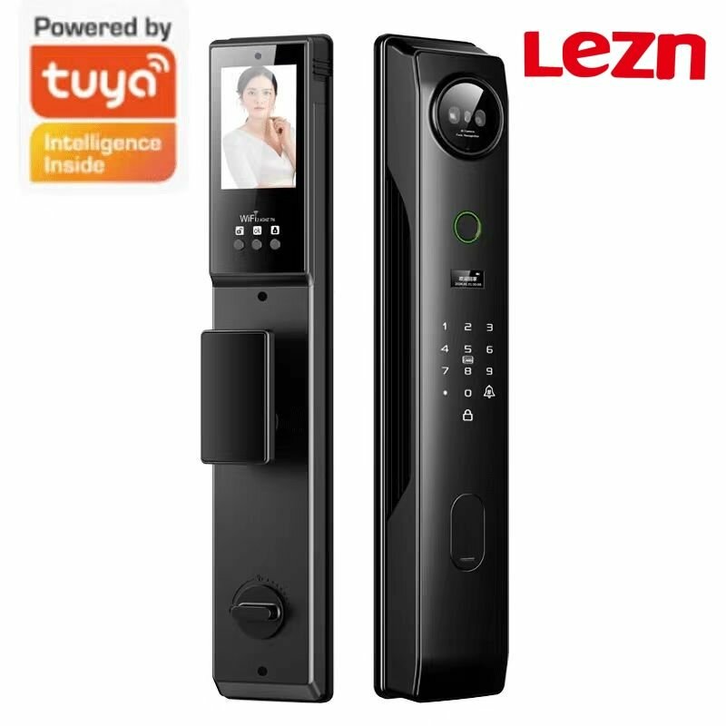 Умный дверной замок с Face ID и сканером отпечатков пальцев | Беспроводной | Защита от взлома