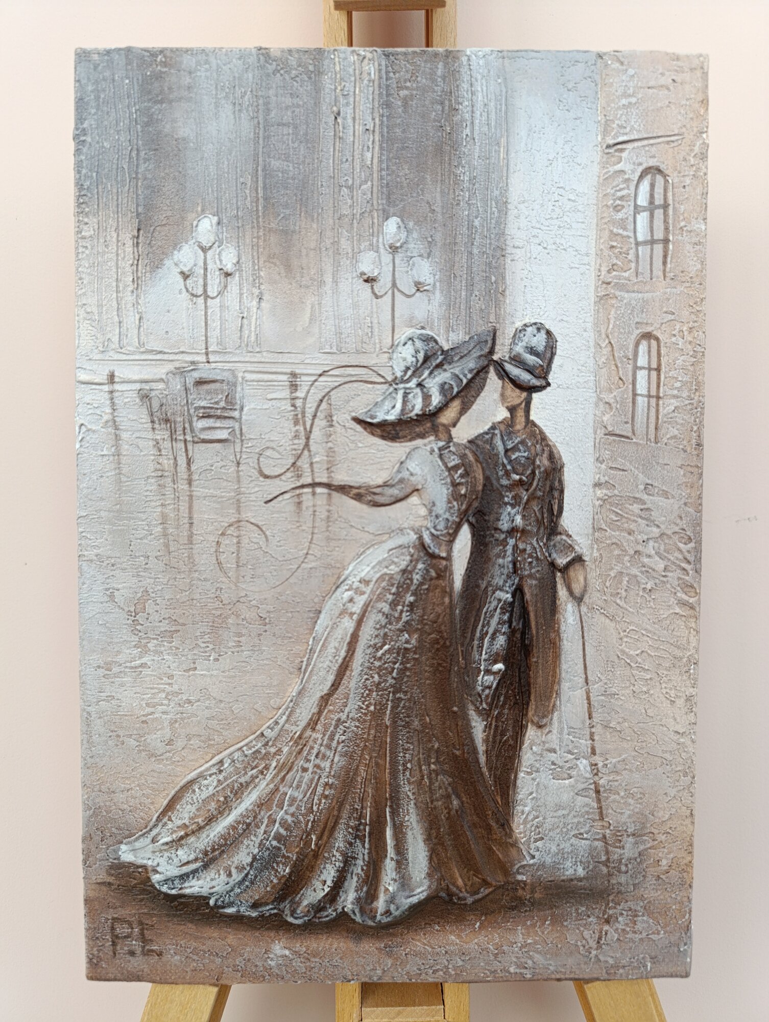 100% ручная работа, 100% живопись от Художественной мастерской Грëзы. Картина маслом на холсте из серии "Люди". Сочетание стиля Модерн и Фэнтези. Картина фактурная, выпуклая. Размер картины 20х30 см.