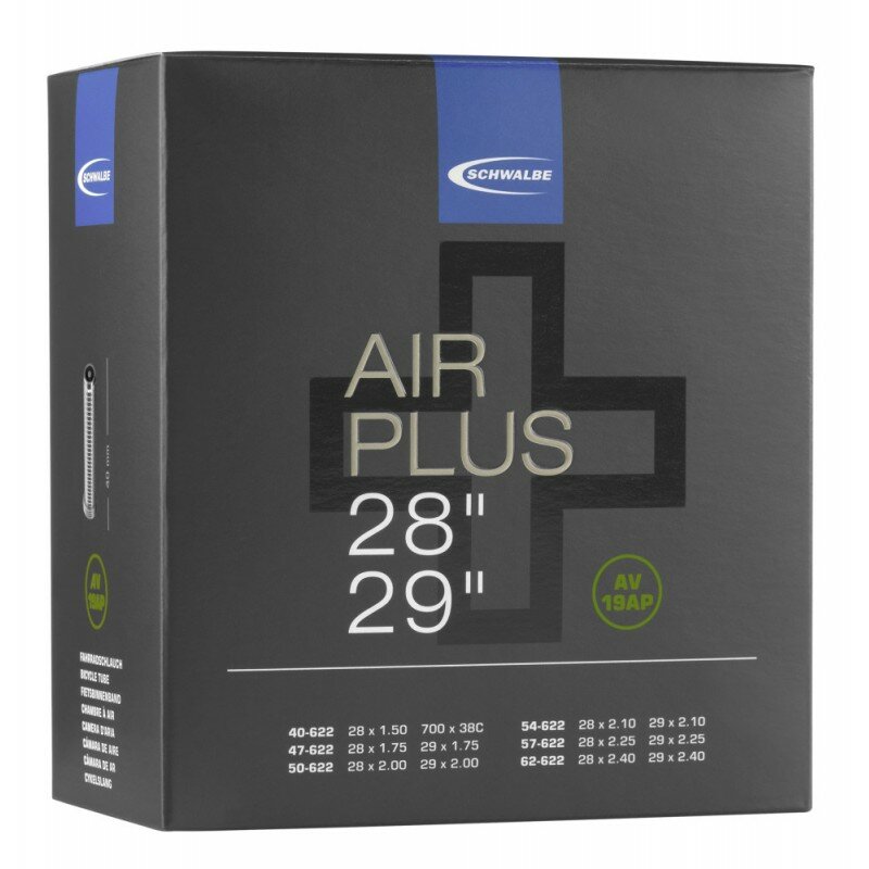 Камера для велосипеда 27,5-29х1.50-2.40 40мм ниппель AV19AP авто SCHWALBE Air Plus