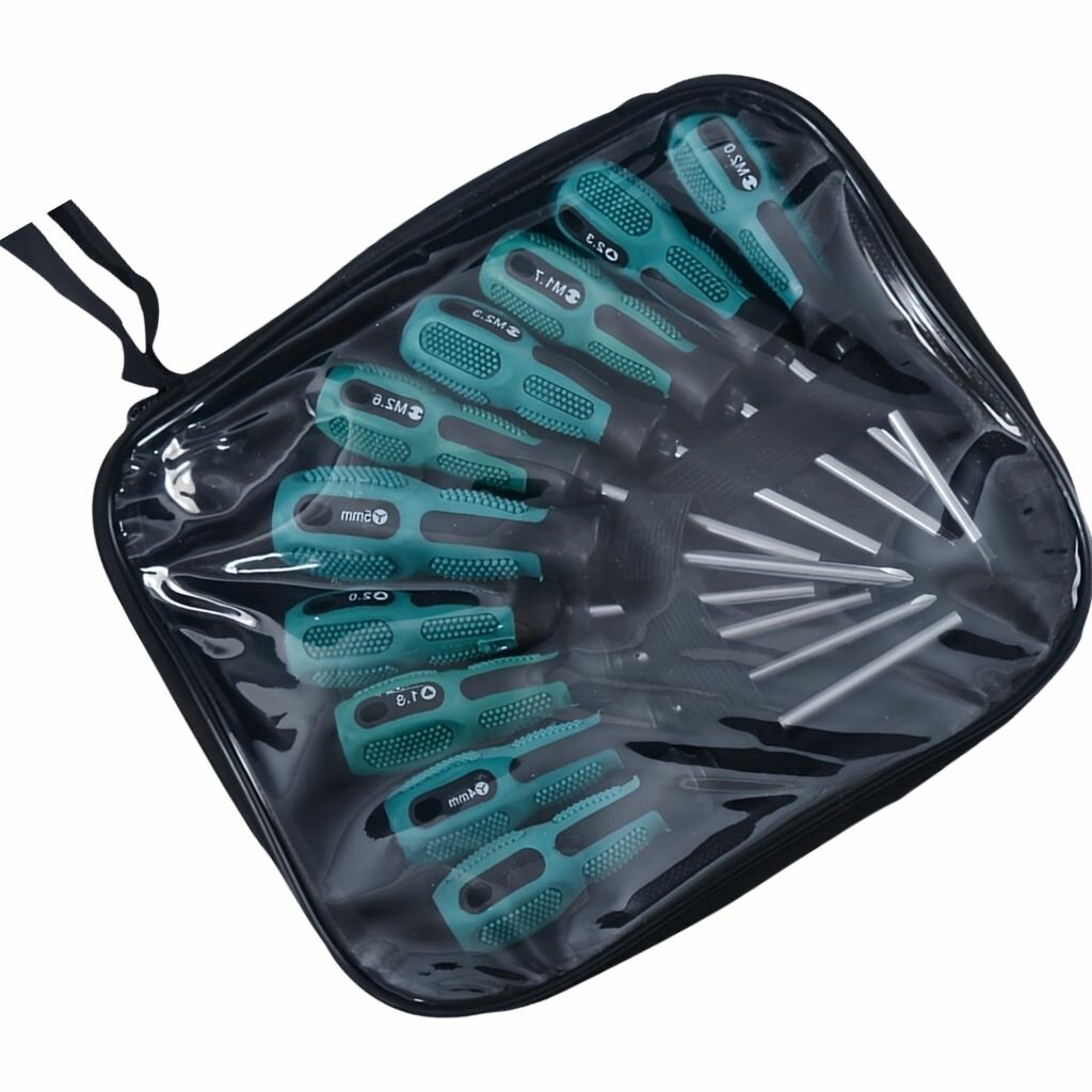 (1 набор) Набор фигурных отверток из 10 штук (магнитные)