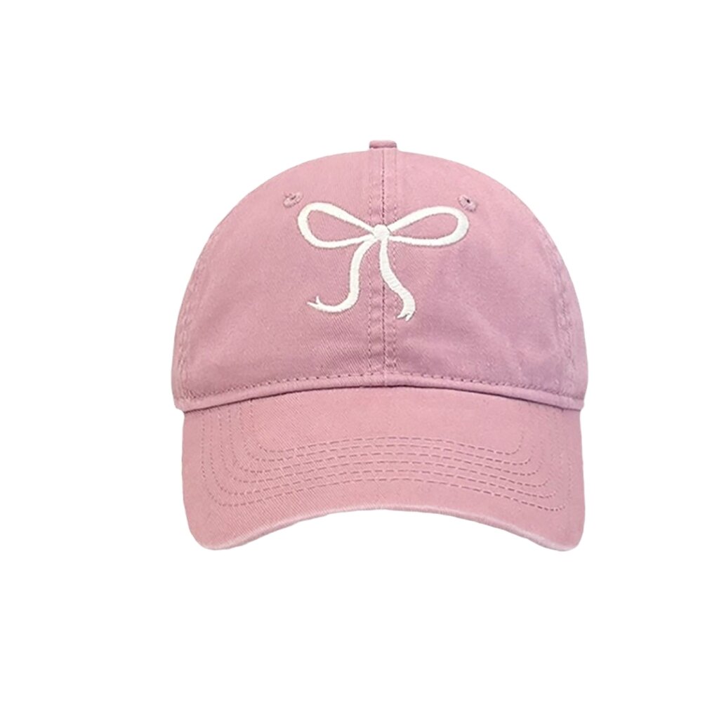 Вышивка Бантами Шляпа Регулируемая Бейсбольная Шляпа Женская Солнцезащитная Шляпа Весенний Дорожный Головной Убор