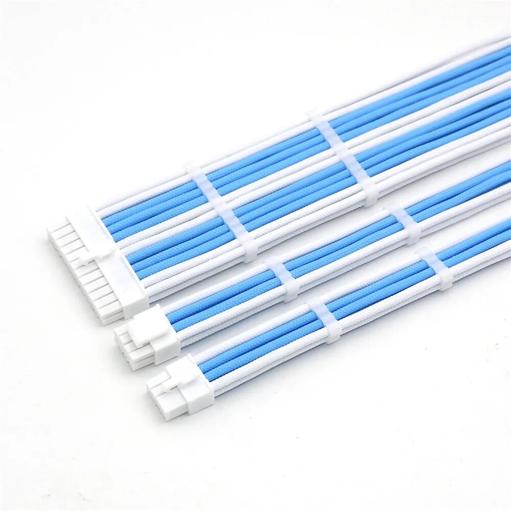 Кабель удлинитель Angitu 200mm, White Aqua Blue