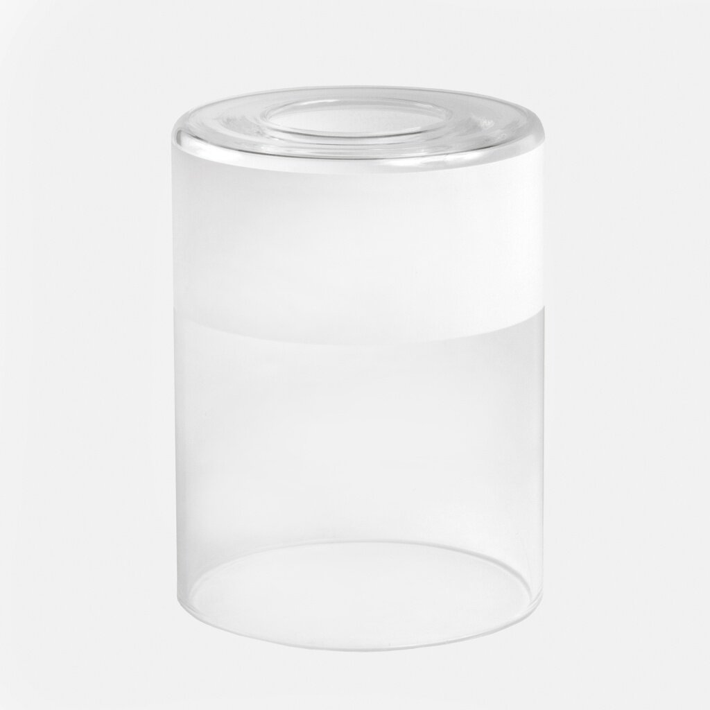 Плафон элетех Цилиндр Полоса 34-090-в42/h120 прозрачный белый