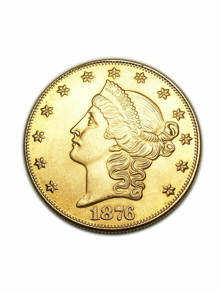20 долларов 1876 золотая монета США сувенирная копия монеты, нумизматика, деньги для коллекции
